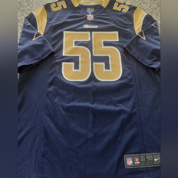 Nike | Shirts | Vtg Nike Onfield St Louis Ram Blue 55 Jame Laurinaitis ...